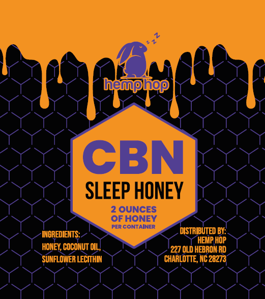 Buy CBN:CBD Honey For Sleep - 2 Ounce Bottle | Hemp Hop